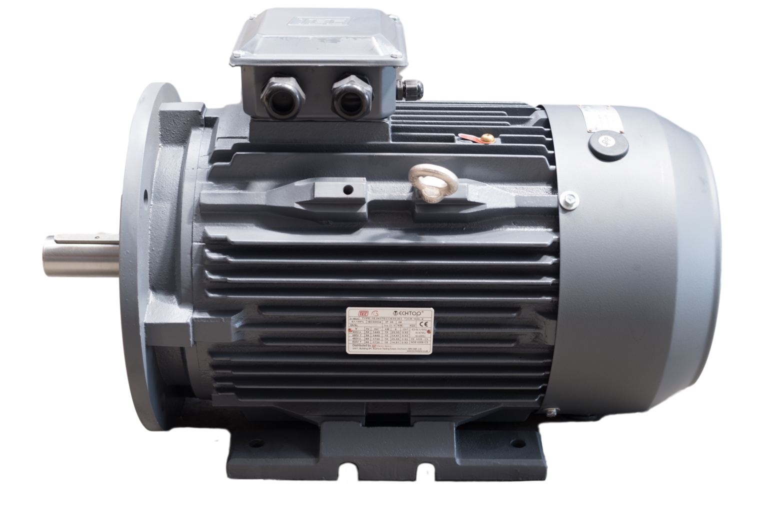 90kw, 2 pole, cast iron motor ATEX Zone 2 Cat 3G B35 Cast Iron 90 ...